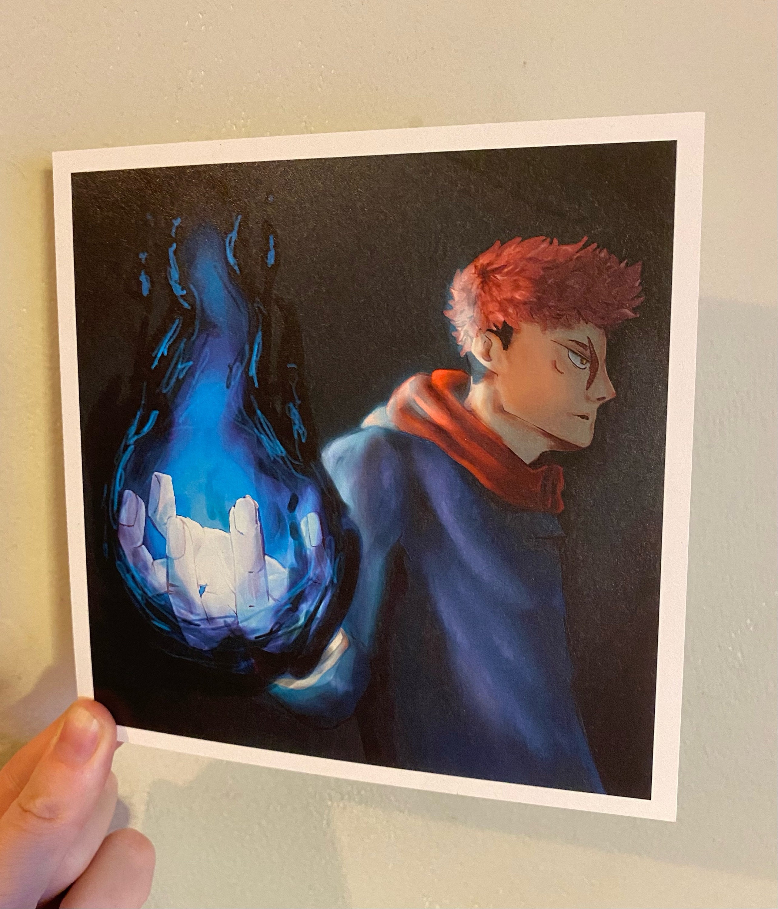 Anime Yuji Sorcerer Art Print Jujutsu Sorcerer Small Postcard Print ...