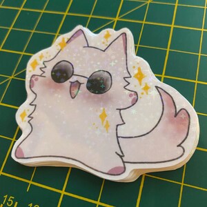 Holographic Gojo Cat Sticker ~ Jujutsu Sorcerer ~ Cute Cat Anime ...