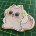 Holographic Gojo Cat Sticker Jujutsu Sorcerer Cute Cat Anime Sticker ...