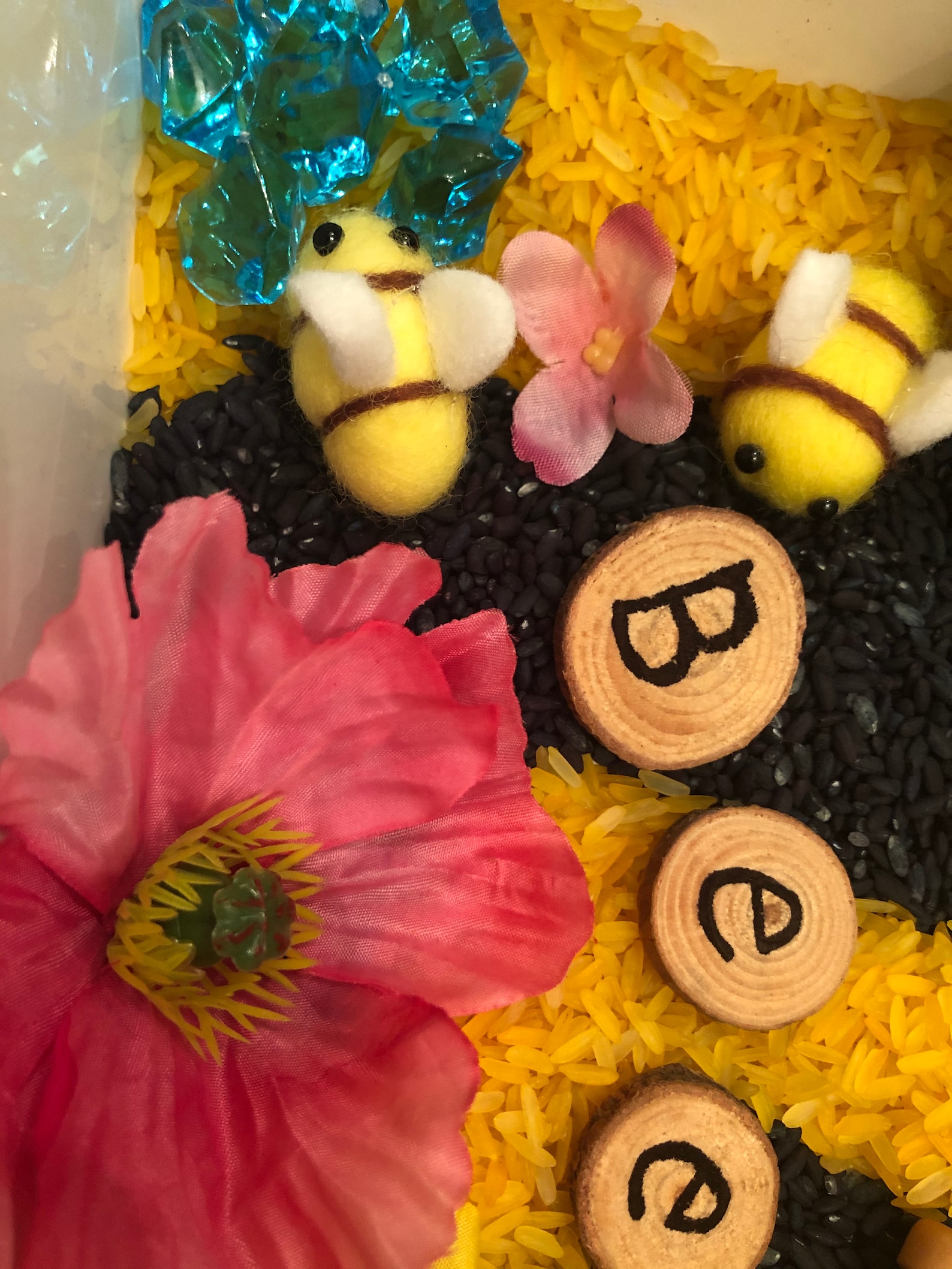 Mini Bee Sensory Bin With Lid | Etsy