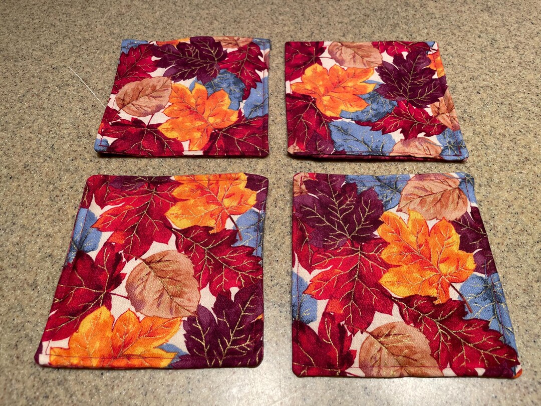 Autumn Leaves - Coaster Set - Etsy