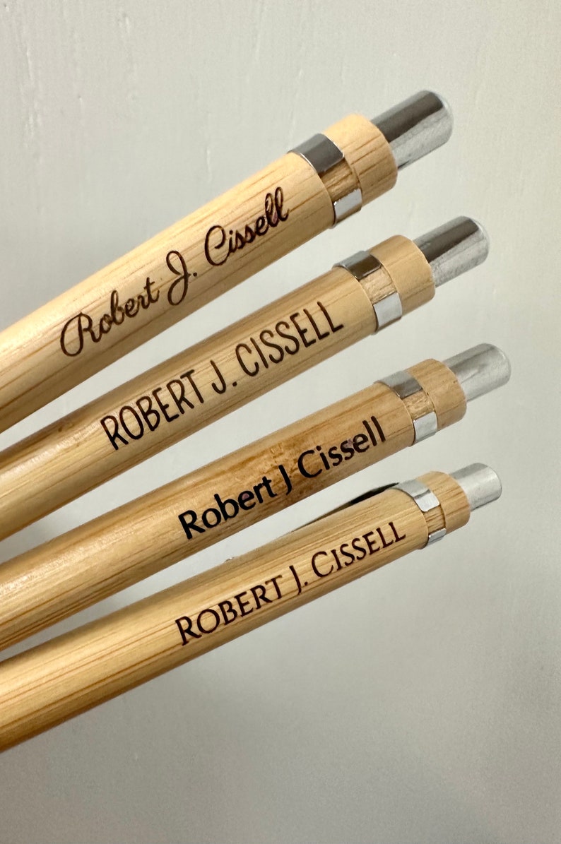 Personalized Bamboo Pens Custom Pens Business Pens Promotional ...