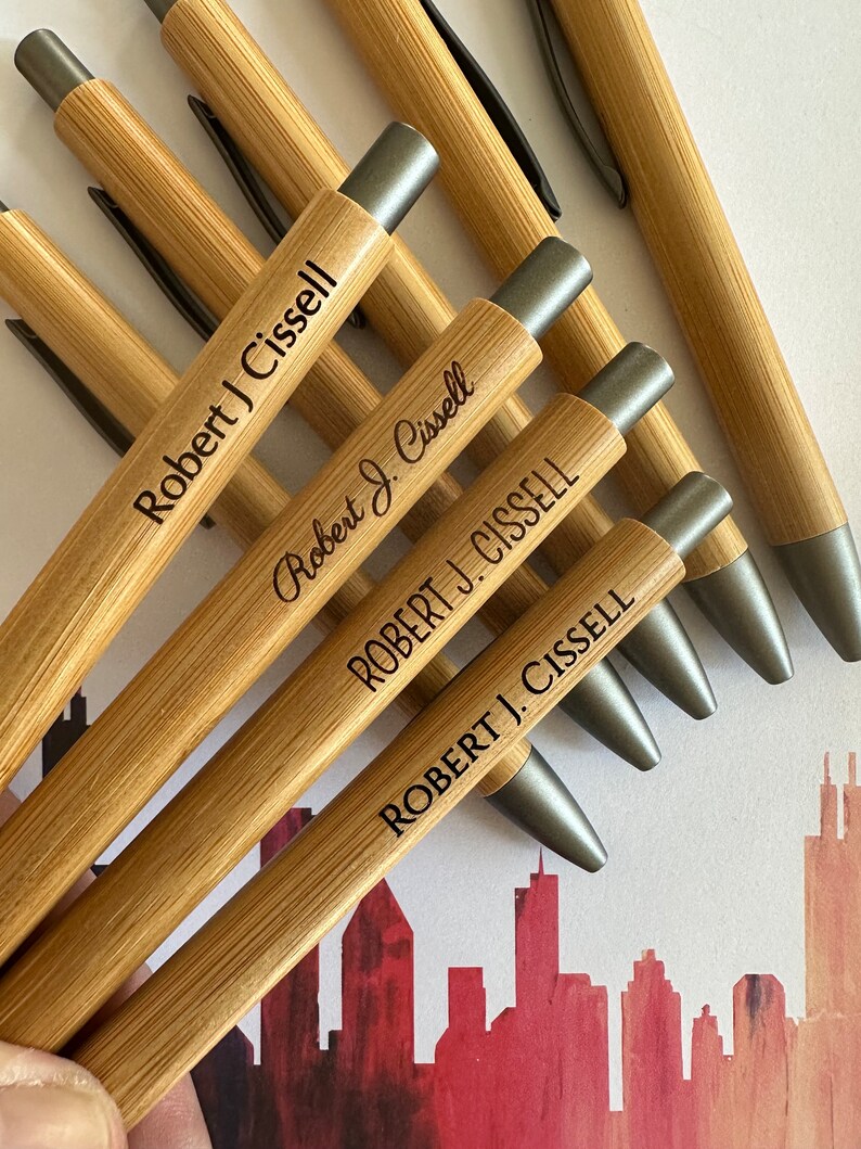 Personalized Bamboo Pens Custom Pens Business Pens Promotional ...