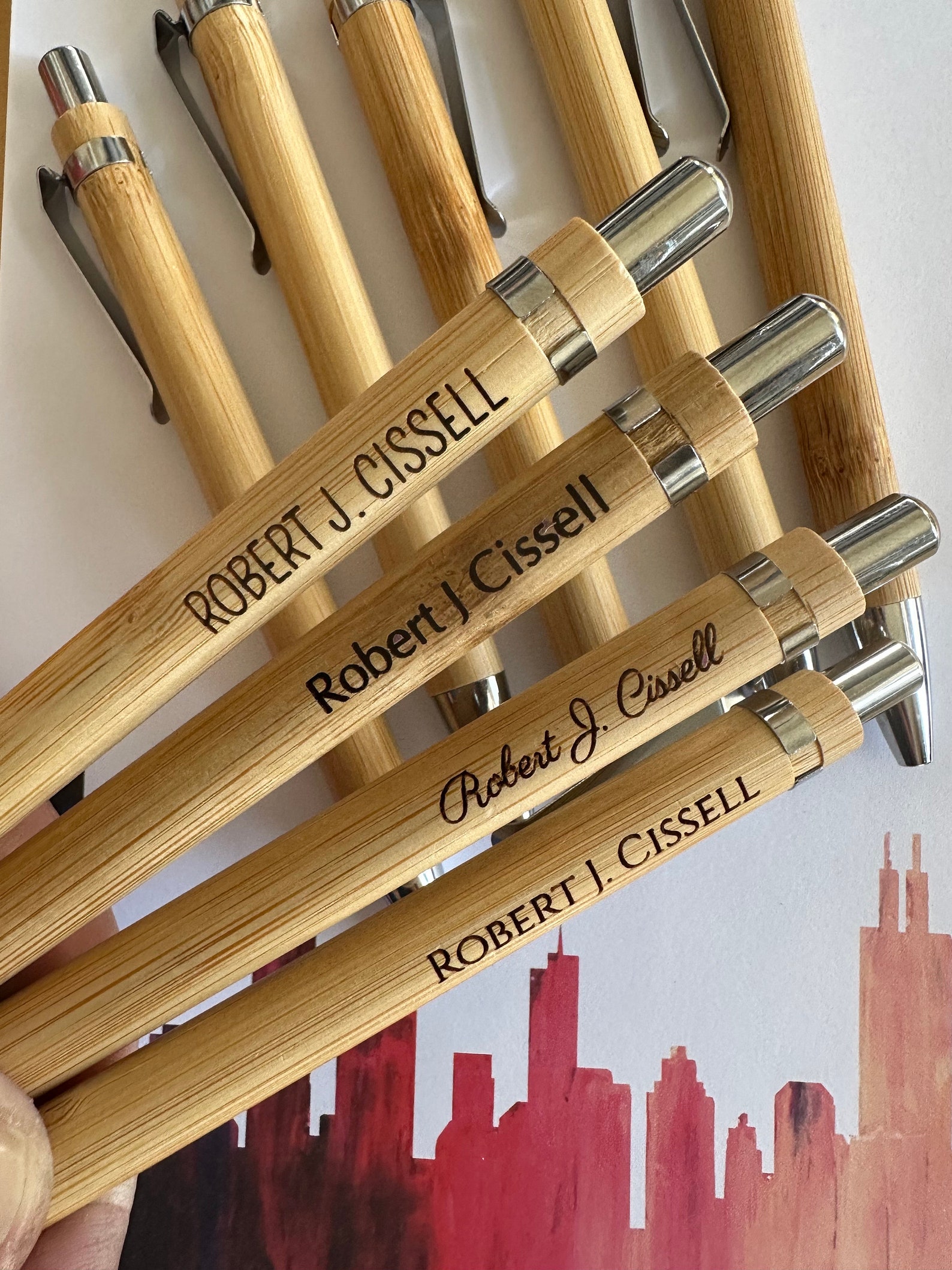 Personalized Bamboo Pens Custom Pens Business Pens Promotional ...