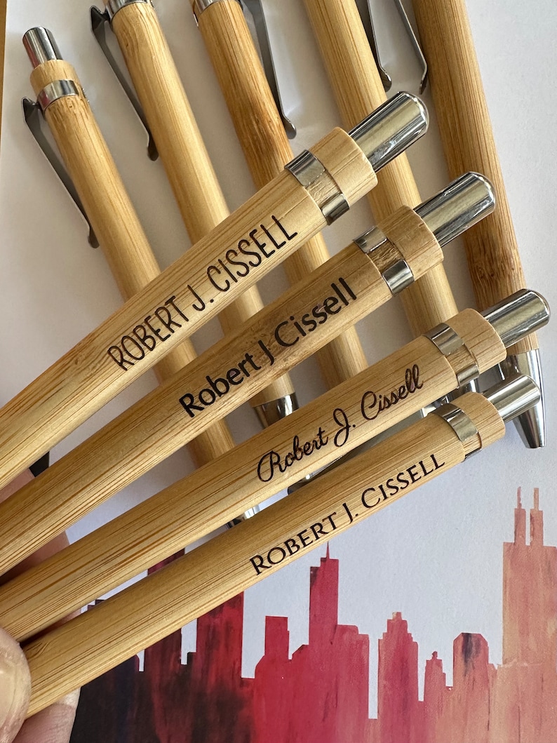Personalized Bamboo Pens Custom Pens Business Pens Promotional ...