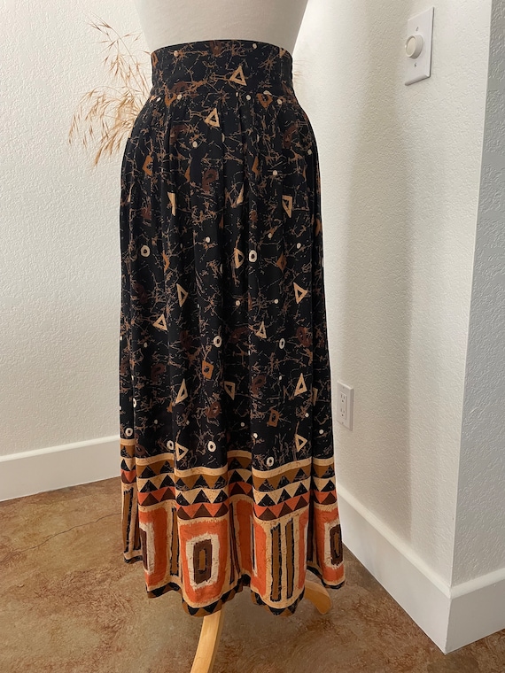 Vintage rayon skirt - Gem