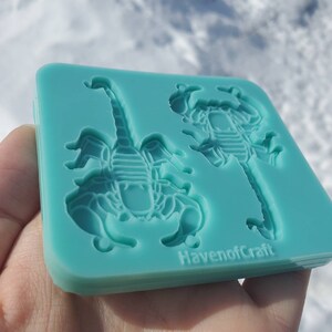 Made to Order Scorpion Earring Mold Shiny Silicone Mold - Etsy