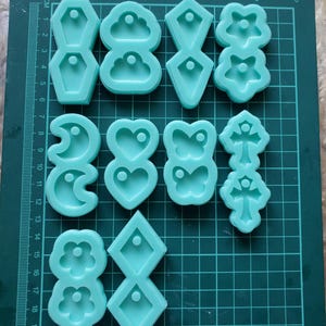 Pre-domed Small Earring Molds Perfect for Hoop Earrings 10 Shapes to ...