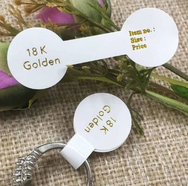 100 new 925 Sterling Silver Ring Label Sticker label For | Etsy