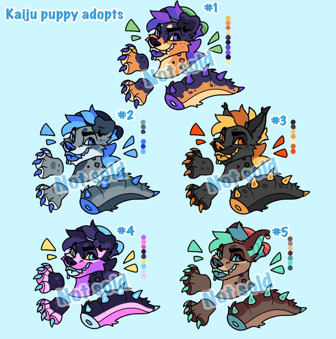 Fursona Kaiju Puppy Adopts - Etsy