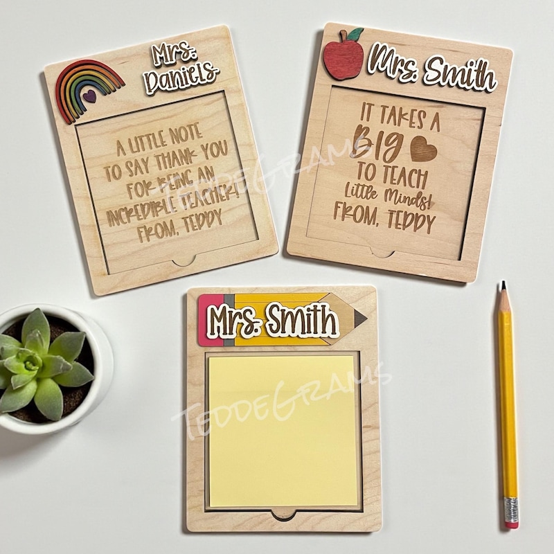 Personalized Note Holders - Etsy