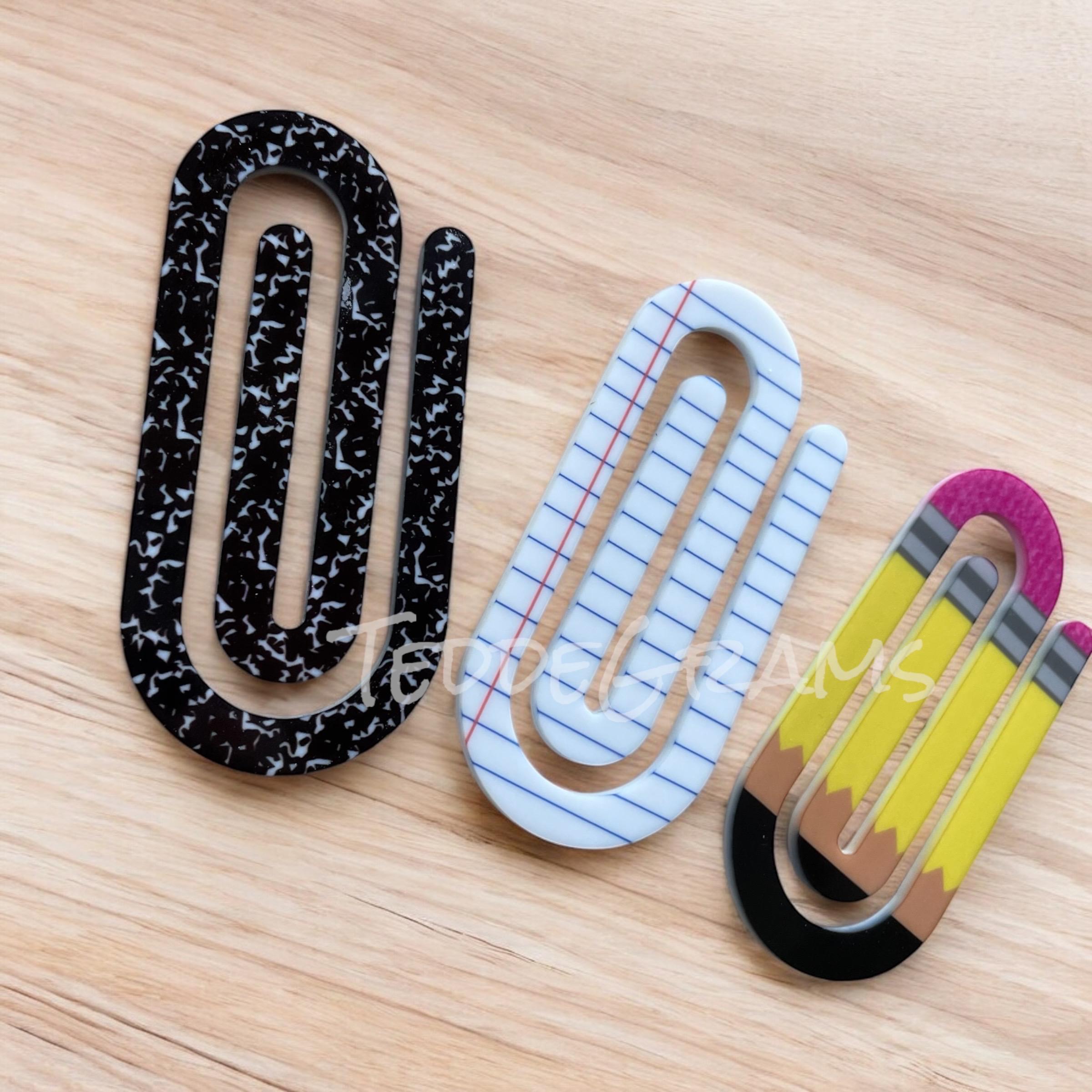 Jumbo Acrylic School Paper Clips, Teacher Paper Clip, Acrylic Paper ...