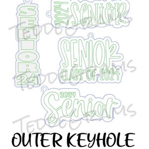 2024 Senior Keychain, Variations Included, Class of 2024 Keychain ...