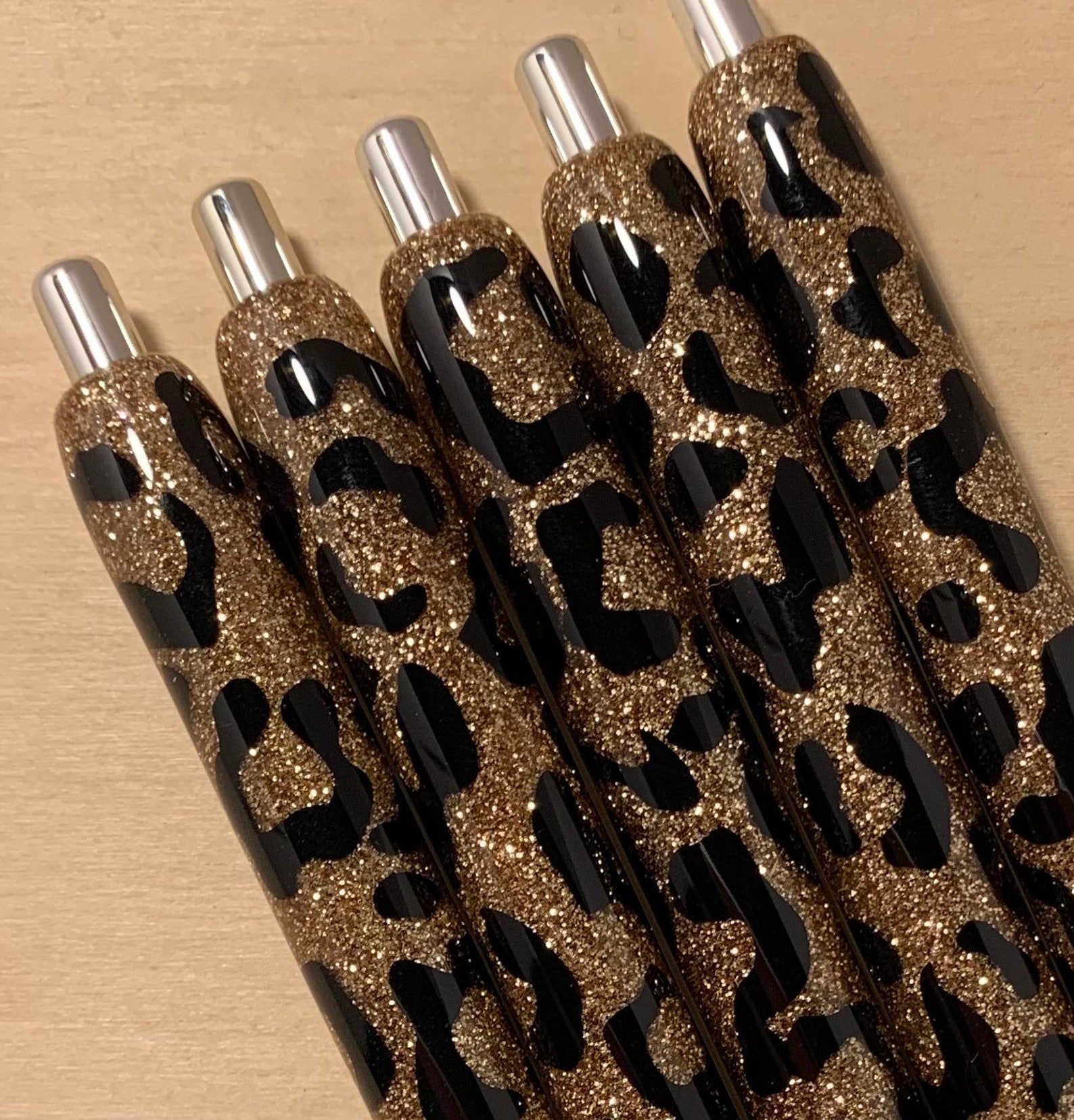 Personalized Cheetah & Ombre Glitter Refillable Gel Pen - Etsy