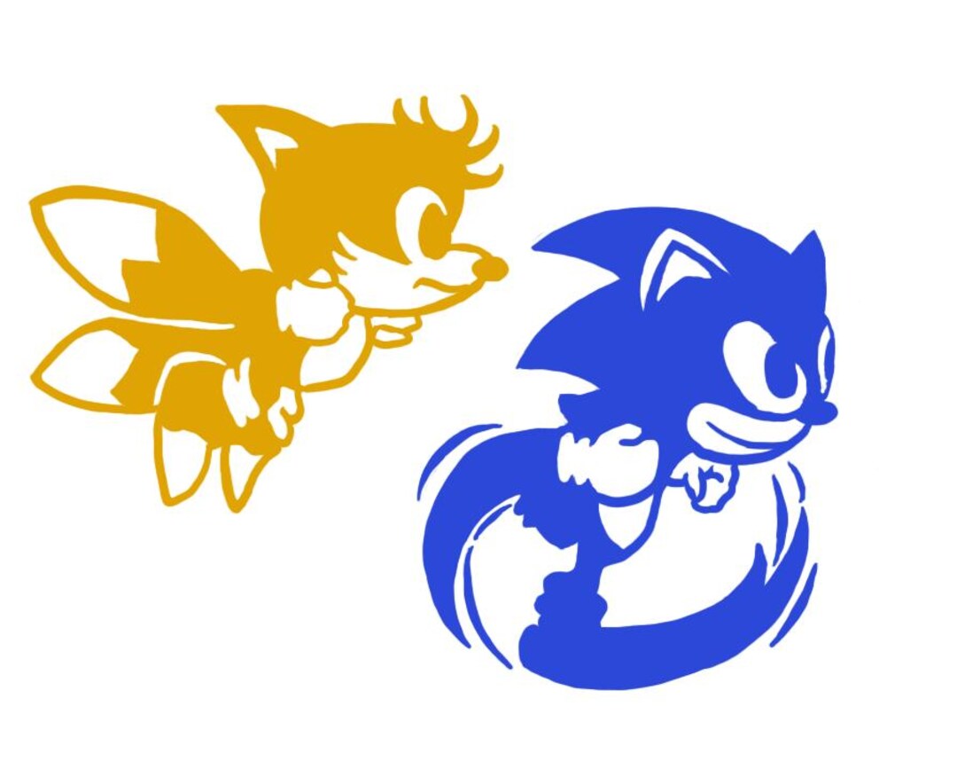 Sonic and Tails Video Game Graphics Decal - Etsy
