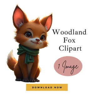 Woodland Theme Clipart Single Woodland Fox Clipart Single Transparent ...