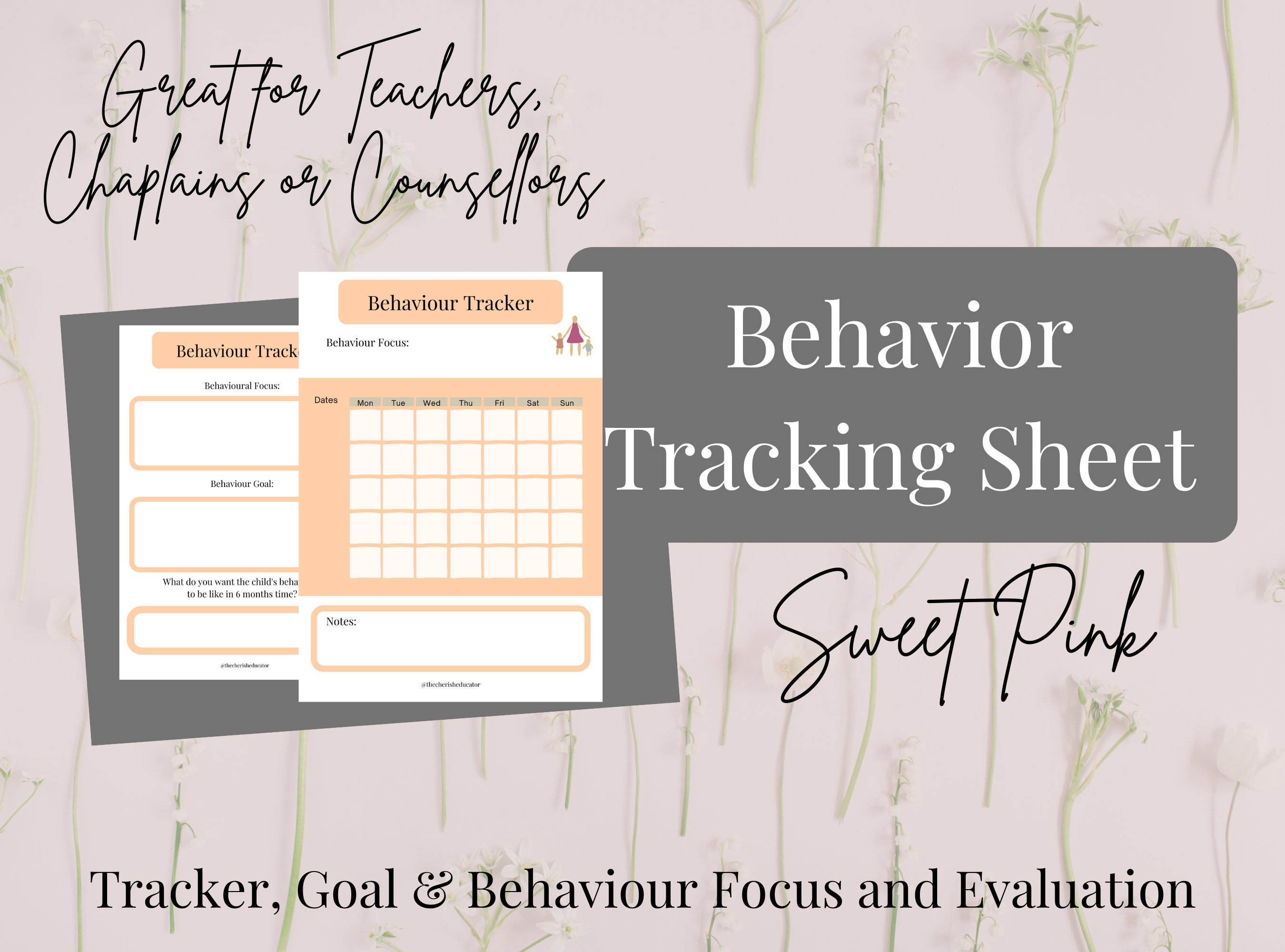 Behavior Tracking Sheet - Etsy