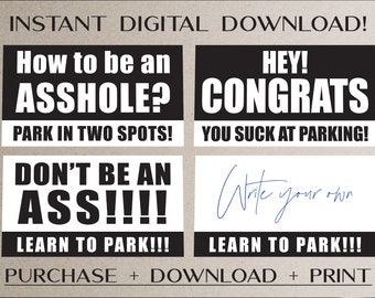 Learn to Park Cards | Etsy