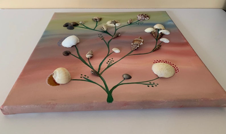 Shell Art - Tree of Life - A Wall Decor Made of Sea Shells and Acrylic ...