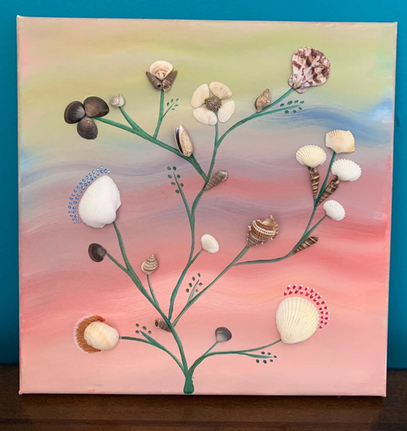 Shell Art - Tree of Life - A Wall Decor Made of Sea Shells and Acrylic ...