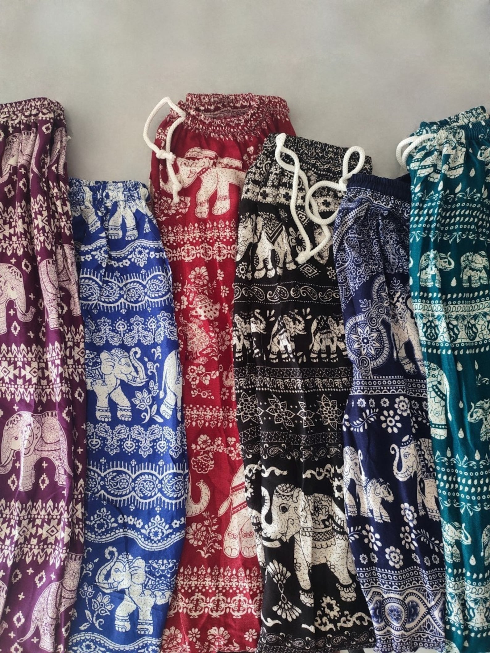 Thai Elephant Pants - Hippie Harem Trousers - Pack of 3 - Etsy