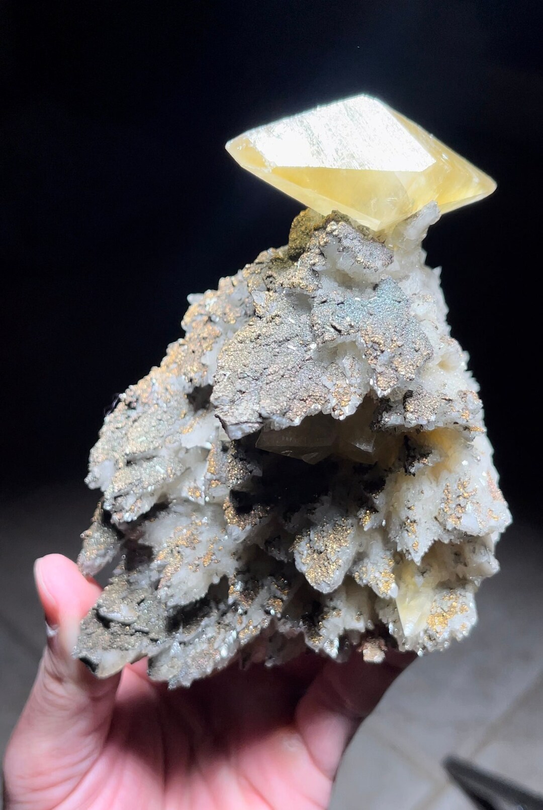 Calcite | Calcite Pyrite | Daye, Hubei, China. - Etsy