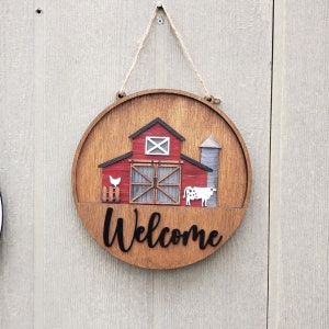 12 Welcome Interchangeable Sign Inserts Seasonal Spring/farmhouse Door ...