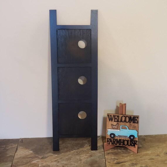 Craft Supplies & Tools Frames Materials Leaning 3 Tile Ladder Shelf ...