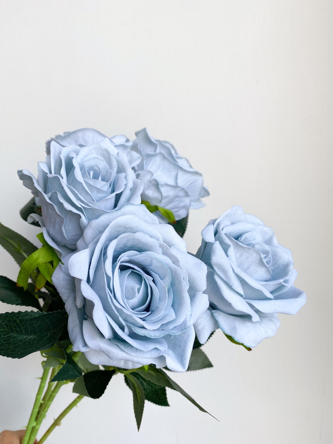 Velvet Roses dusty Blue Blue Roses Artificial Roses Blue Velvet - Etsy
