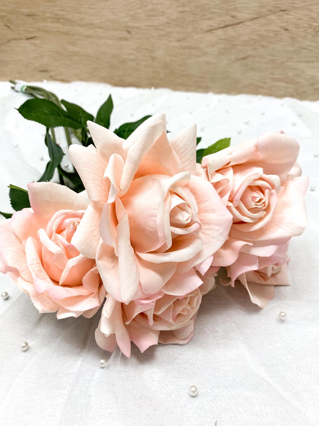 Real Touch Roses (pink Salt) | Pink Roses | Artificial Roses | Silk ...