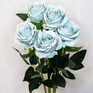 Velvet Roses dusty Blue Blue Roses Artificial Roses Blue Velvet - Etsy