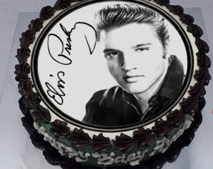 Elvis Presley Edible Cake Topper - Etsy