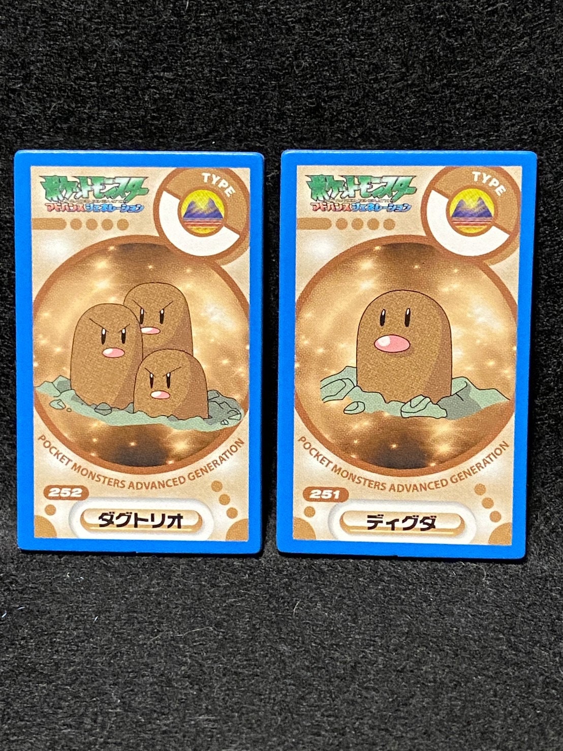 Dugtrio Diglett Pokemon Menko Nintendo Pocket Monster Very - Etsy