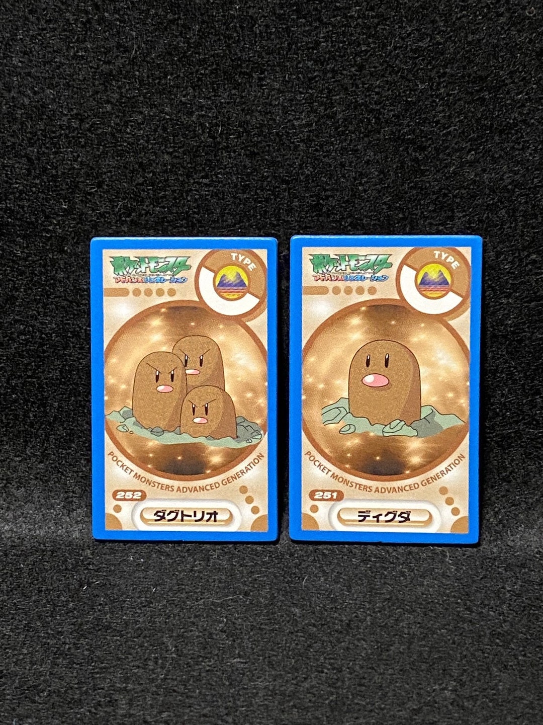 Dugtrio Diglett Pokemon Menko Nintendo Pocket Monster Very - Etsy