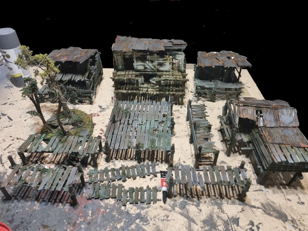 Swamp Shack Set - Terrain for Wargaming, Warhammer, Dnd and Tabletop ...