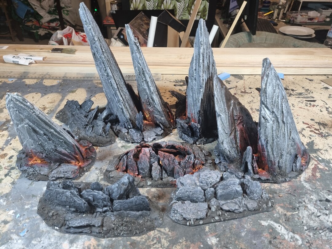 Large Lava Set - Terrain for Wargaming, Dnd, Warhammer and Tabletop ...