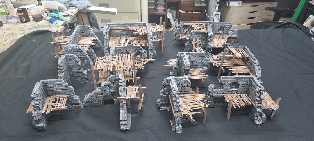 Large Set of Ruins - Terrain for Wargaming, Dnd, Warhammer and Tabletop ...