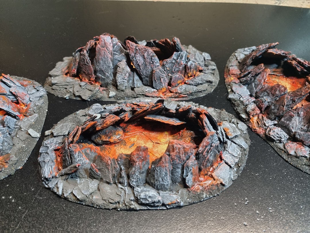 Lava Fissure - Terrain for Wargaming, Dnd and Tabletop Gaming - Etsy