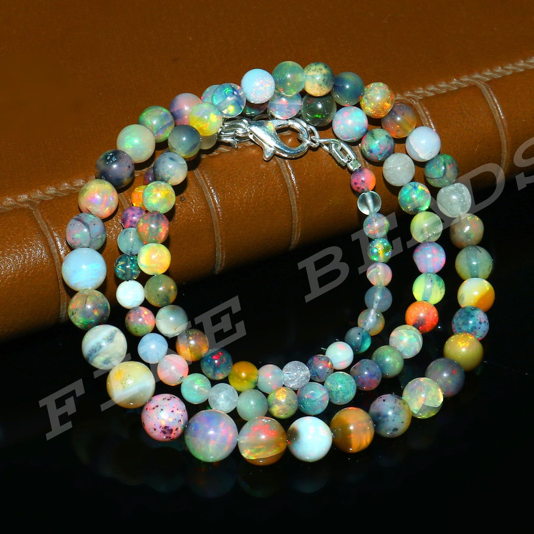 Opal Beads Ethiopian Opal Balls Round Opal Balls Natural - Etsy