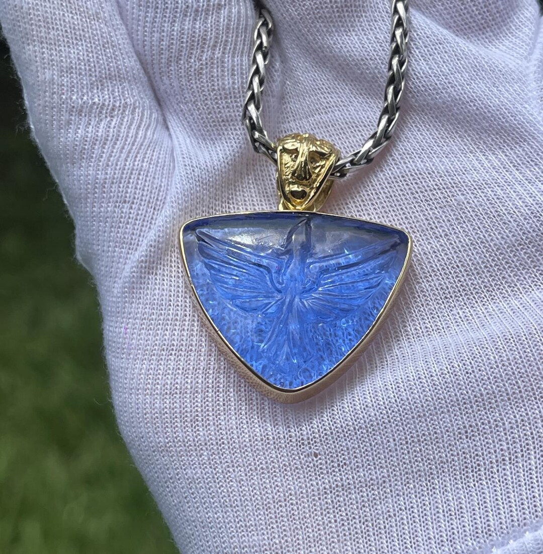 Phoenix Pendant – Gold Plated Crystal Necklace | Spiritual Rebirth ...