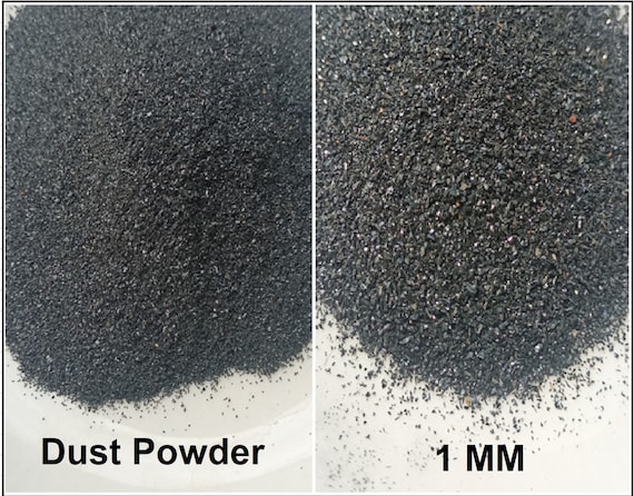 Natural Black Tourmaline Powder Super Fine Dust & Coarse - Etsy New Zealand