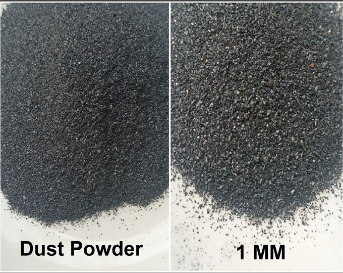 Natural Black Tourmaline Powder, Super Fine Dust & Coarse Crushed ...