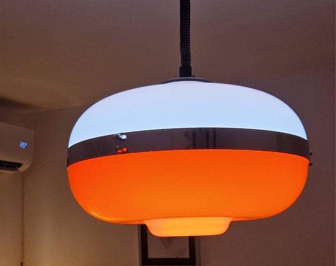 Rare Space Age UFO Pendant Light - Etsy