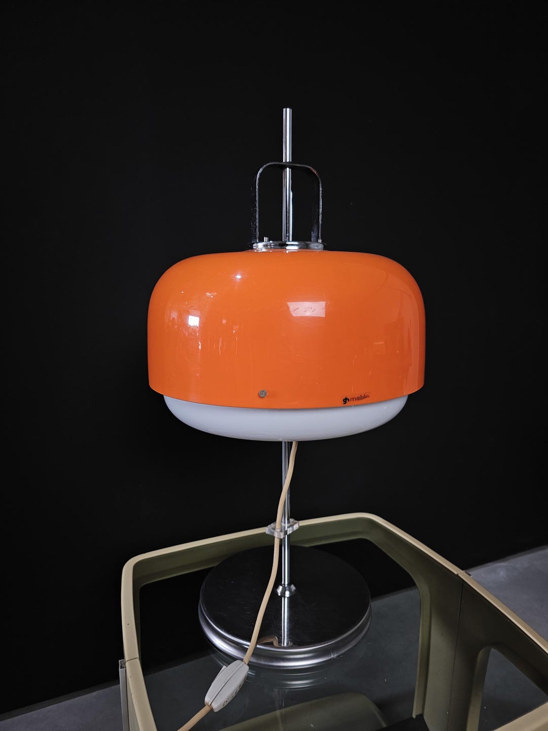 Meblo Guzzini Medusa Orange Table Lamp - Etsy