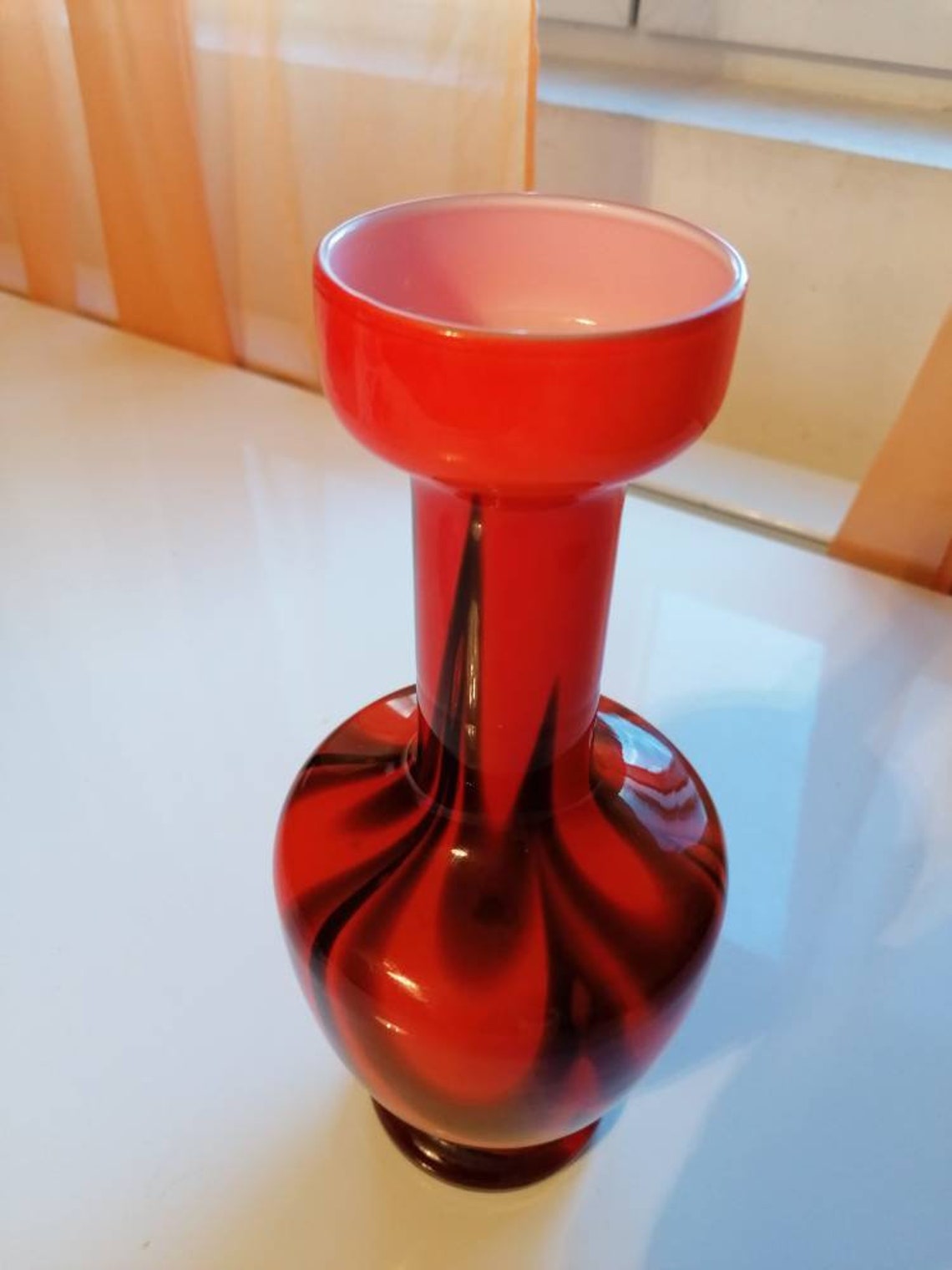 Carlo Moretti Italian Opaline Florence Excellent Glass Vase of - Etsy