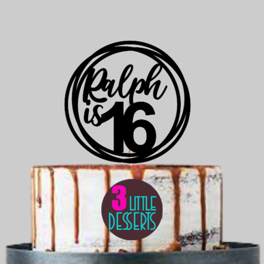 Sweet 16 Cake Topper Birthday Cake Topper Glitter Cake - Etsy