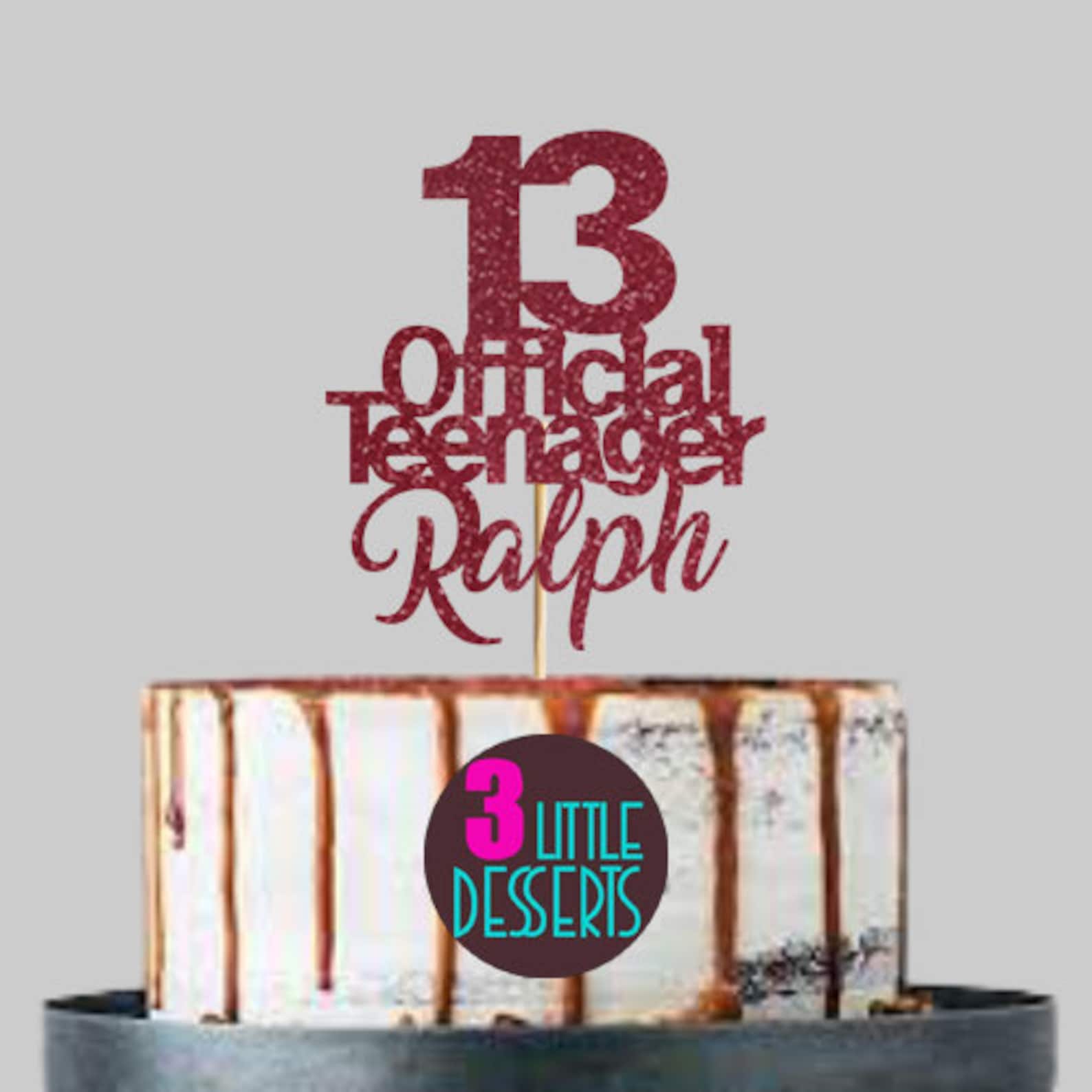 Official Teenager Cake Topper Teenager Birthday Cake Topper - Etsy