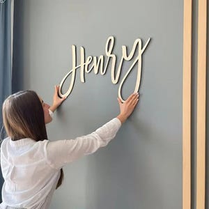 Custom Name Sign Personalized Wooden Name Sign for Nursery Wall Decor ...