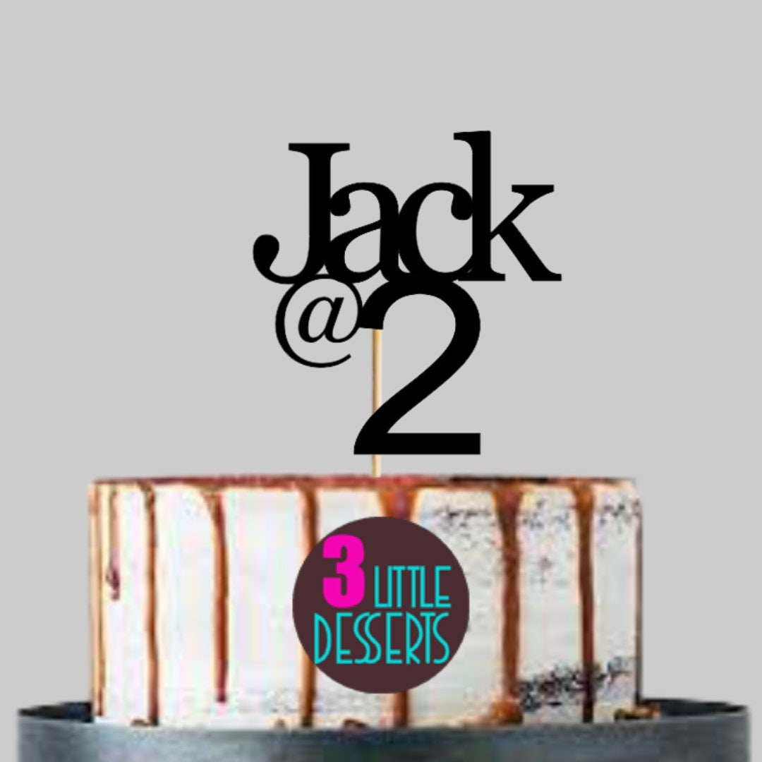 2nd Birthday Cake Topper 2nd Birthday Custom Cake Topper - Etsy