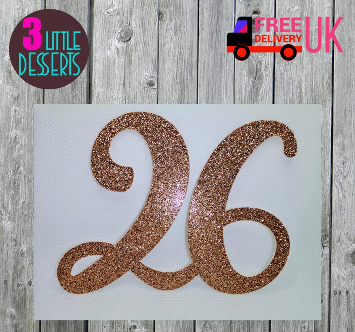 26th Birthday Cake Topper Cupcake Toppers Premium | Etsy